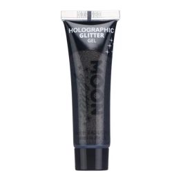 Holografisk Glimmer Gel Sort - 12 ml I Bliv festens centrum