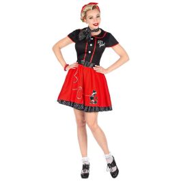 Sort og rødt 50'er kjole kostume med puddel motiv - 4 dele I Find alt ...