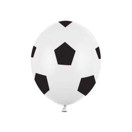 Fodbold Latex Balloner 6x - 30 cm I Kom så Danmark!